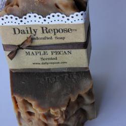 Maple Pecan Handmade Soap Bar Natural Vegan Cold Process Artisan Soaps ...